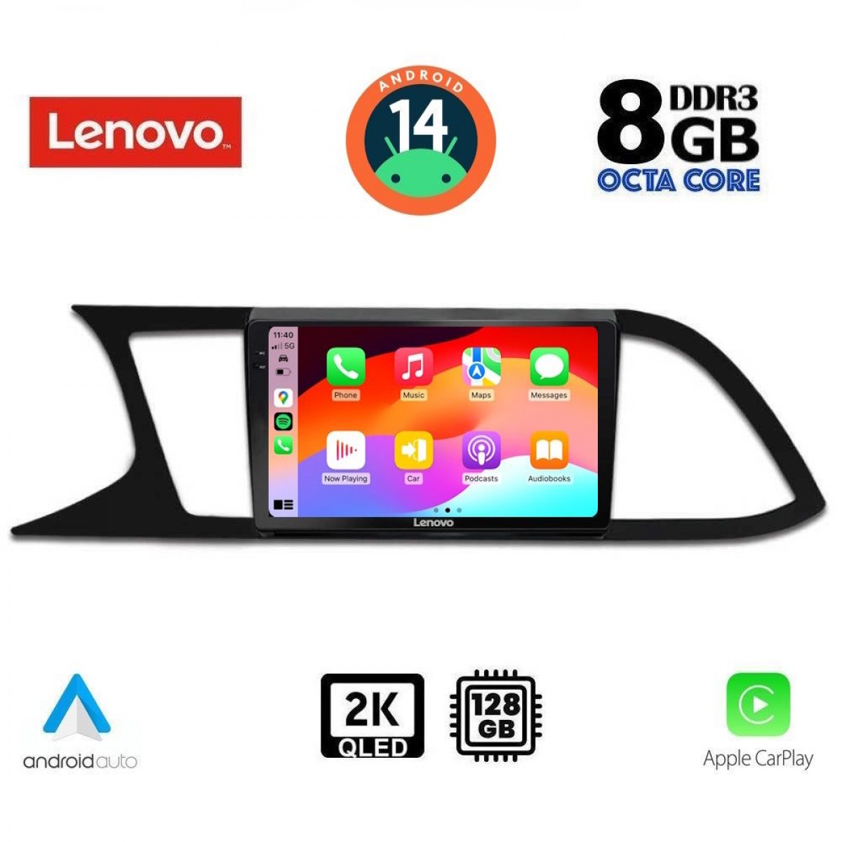 LENOVO SSW 10575_CPA (9inc) MULTIMEDIA TABLET for SEAT LEON mod. 2012-2021